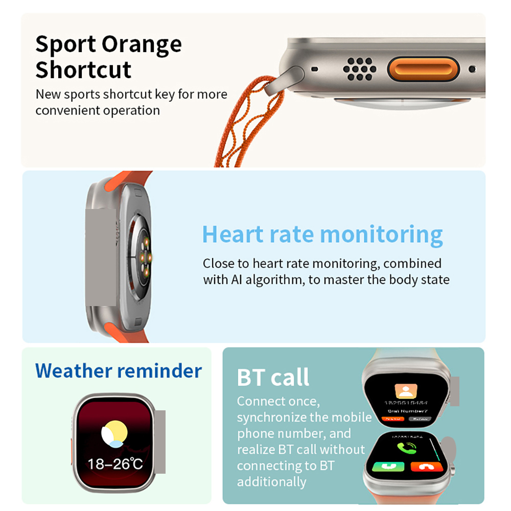 S8 ultra max Smart Watch NFC Waterproof Ultra Series 8 sports watch ...