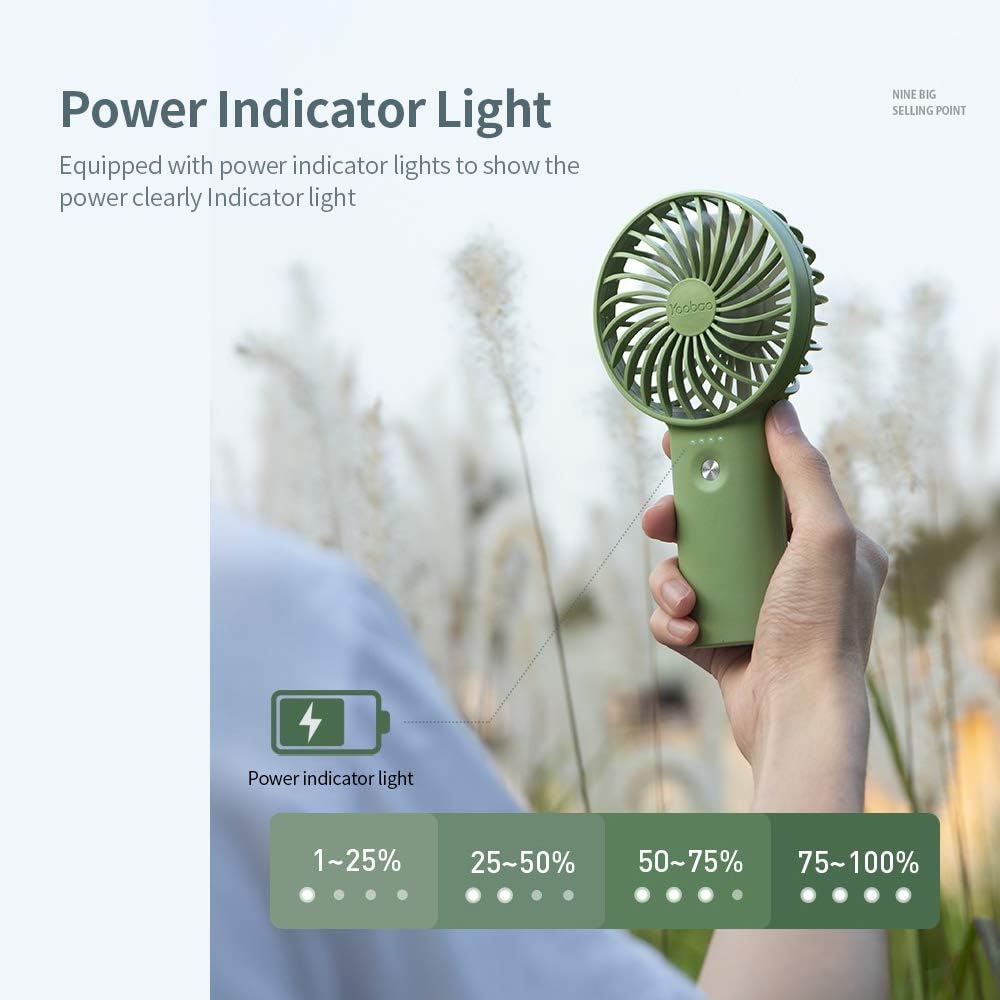 Yoobao Original F3 Mini USB Fan 3000mAh Rechargeable Handheld Mini Fan ...