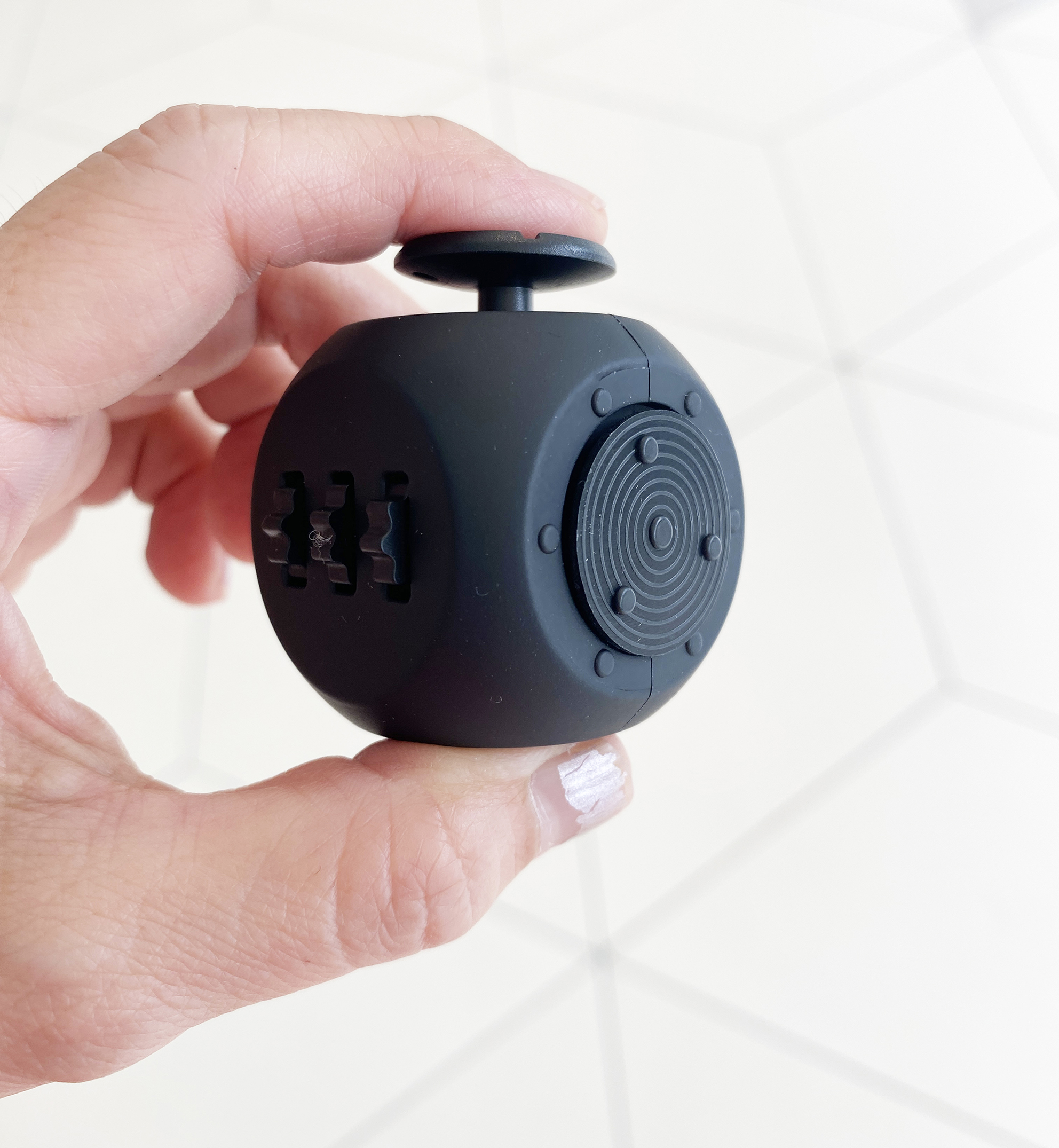 Round Fidget Cube Calming Reduce Stress And Anxiety with case Anti ...