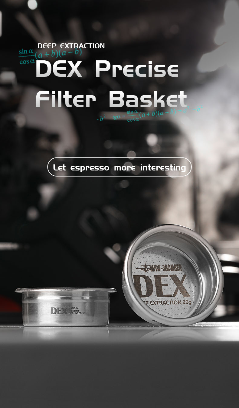 MHW-3Bomber DEX precise filter basket 15-18-20g Stainless Steel ...