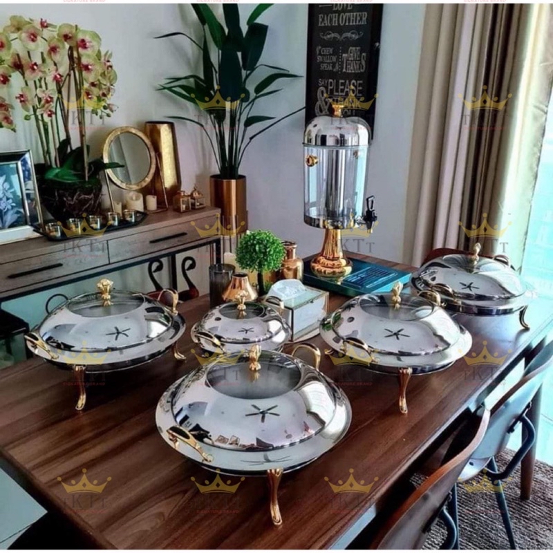 TKTT Viral Gold Buffet Set Ketam Berkas Lauk Tray Hidangan Tray Jamuan ...