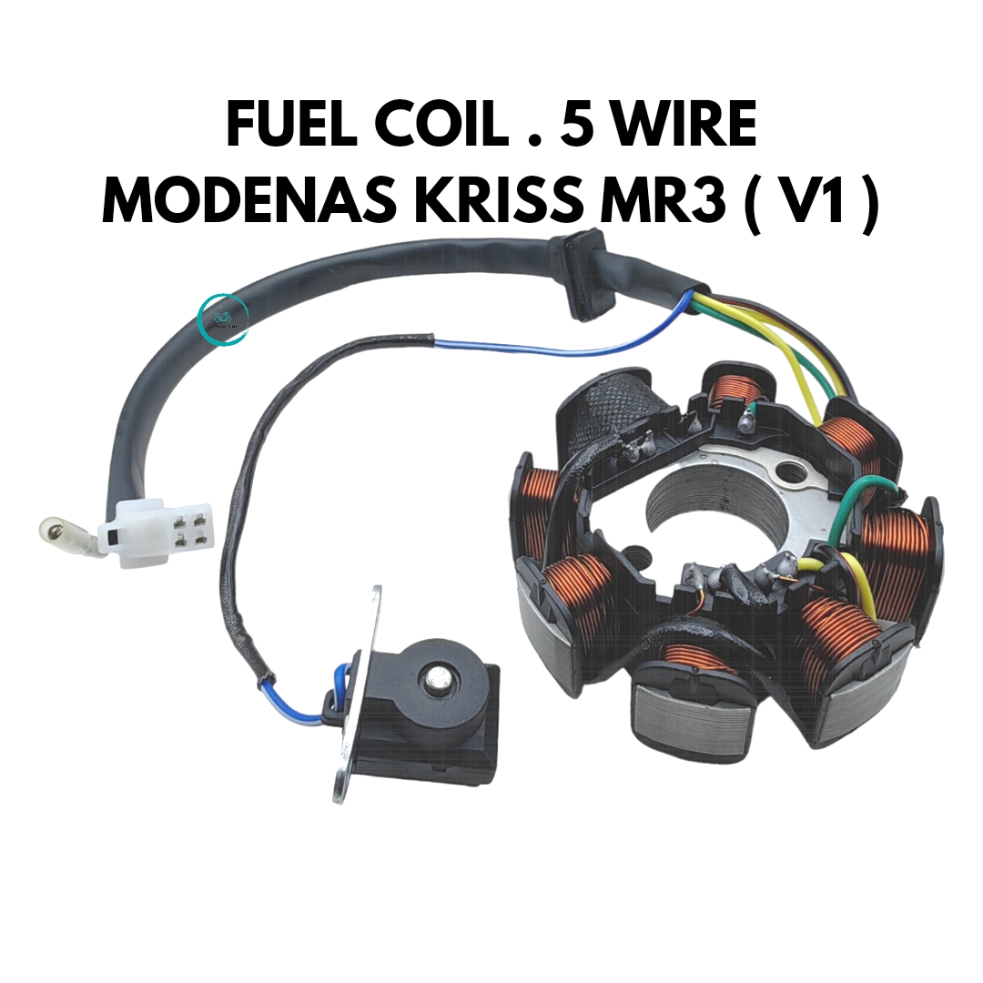 FUEL COIL 5 WIRE MAGNET COIL STARTER COIL FIELD COIL MODENAS KRISS MR3 ...