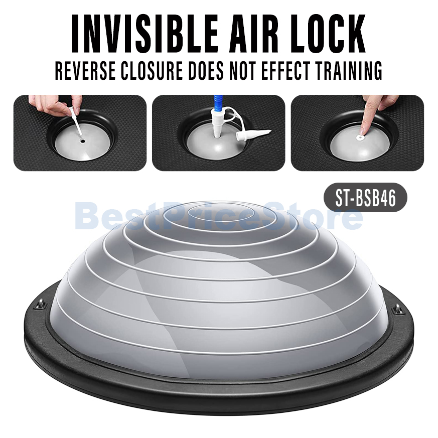 BPS Bosu Ball Trainer 46cm 58cm Yoga Balance Disc Gym Workout Balls ...