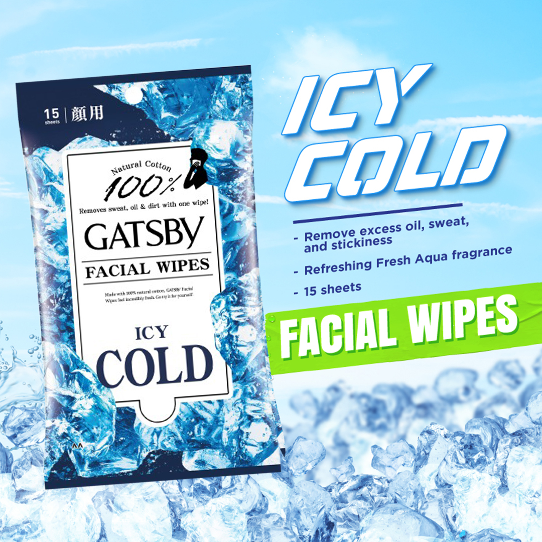 Gatsby Facial Wipes - Icy Cold (15's) | Shopee Malaysia