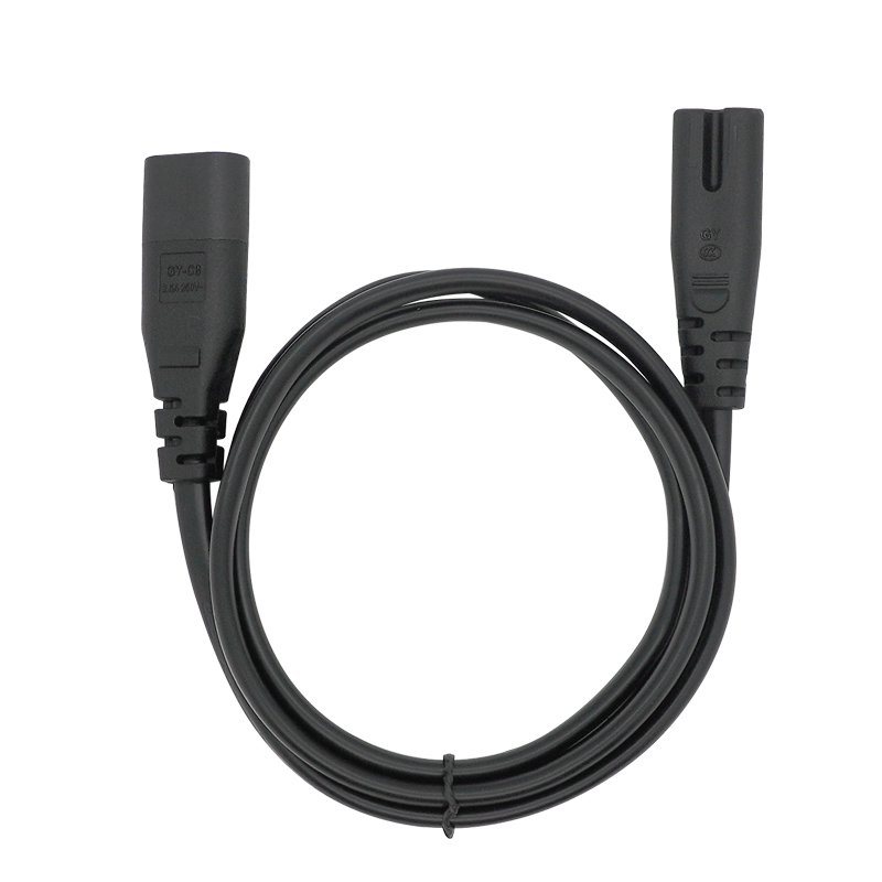 AC Cord IEC 320 2-Pin C7 Female To C8 Male Figure 8 Power Adapter ...