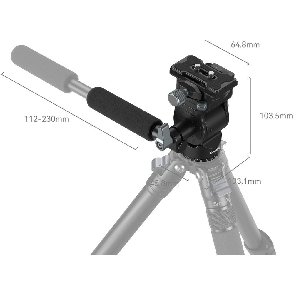SmallRig Video Head for Vertical Shooting 4104 To Swivel 360° Camera ...