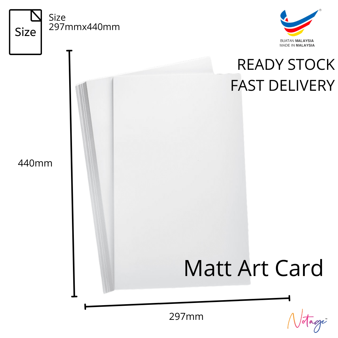 250gsm Matt Art Card 100PCS Large size Digital Print Card High Quality ...