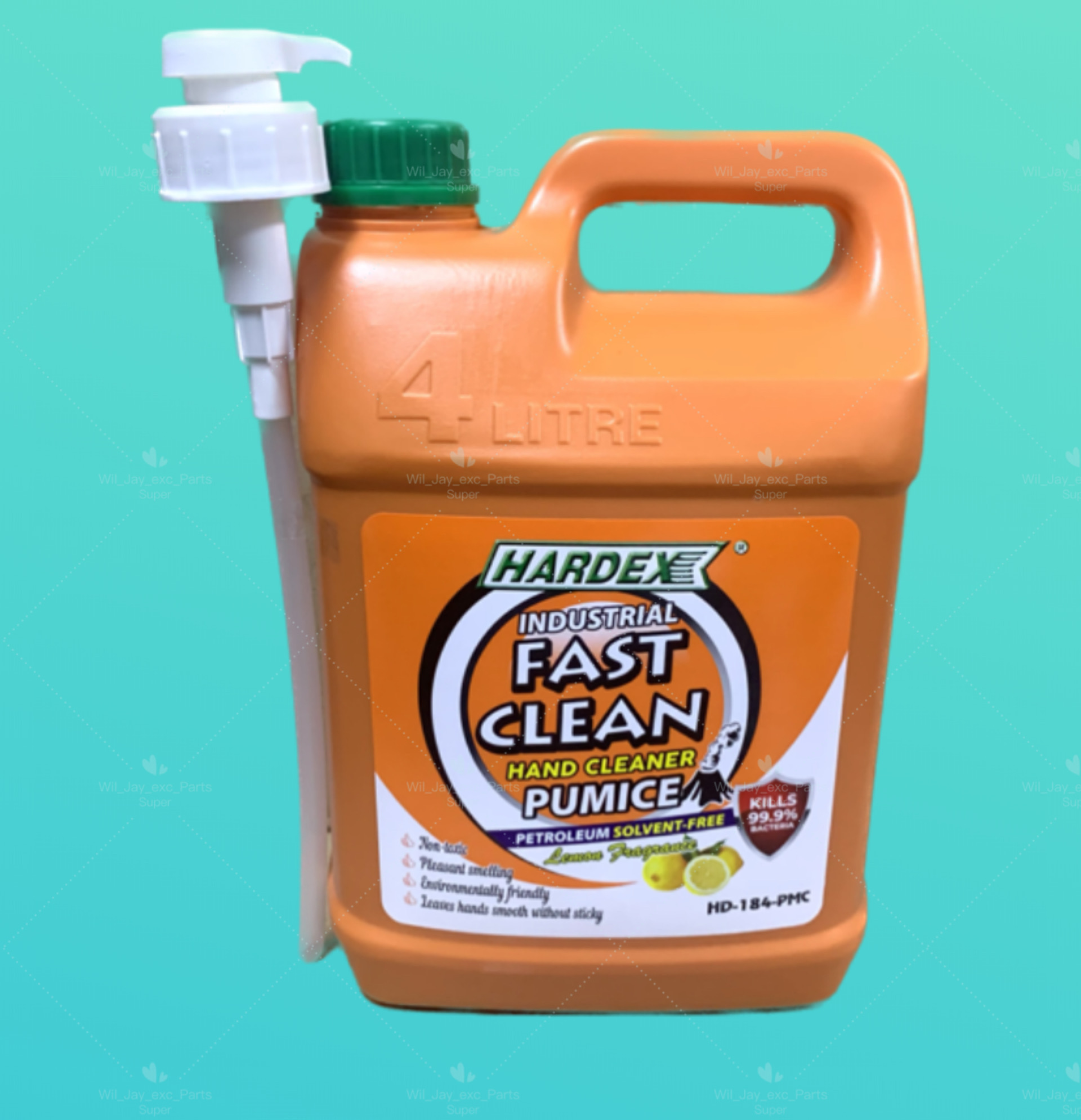 HARDEX HD184 4 LITER FAST CLEAN HAND CLEANER LEMON FRAGRANCE 4L ...