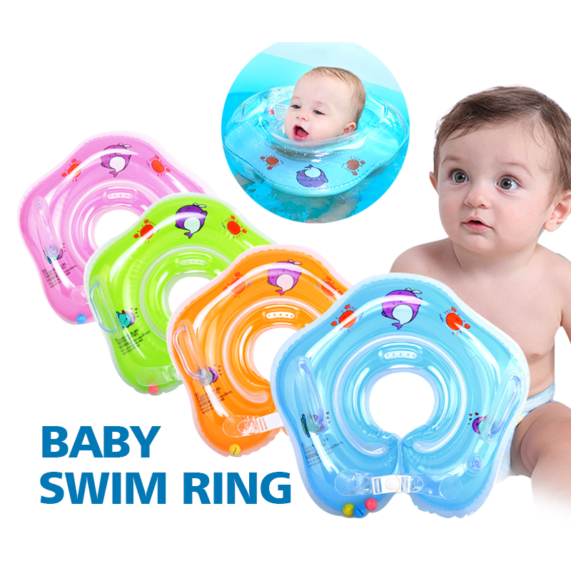 1-3Y Baby Swimming Pool Rings Seat Cute Inflatable Swim Ring Float Seat ...