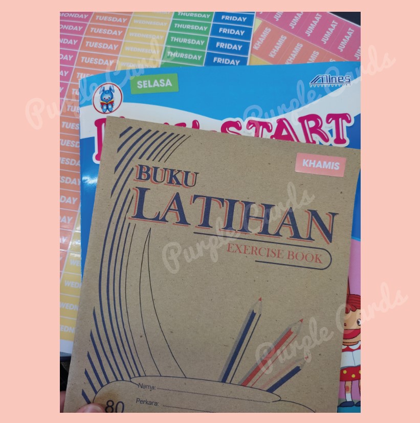 Sticker Hari Buku Tulis/Teks Label / 105pcs | Shopee Malaysia