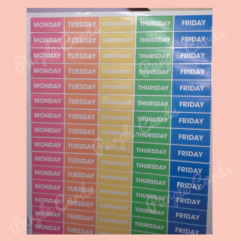 Sticker Hari Buku Tulis/Teks Label / 105pcs | Shopee Malaysia
