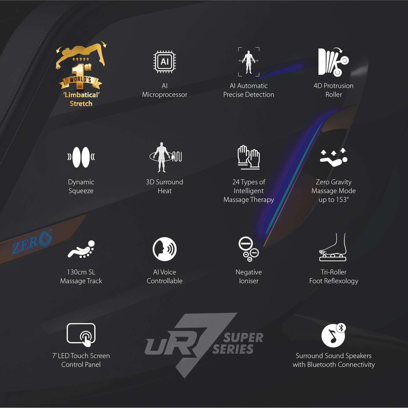 Zero Healthcare uR7 Super Series Massage Chair | Shopee Malaysia