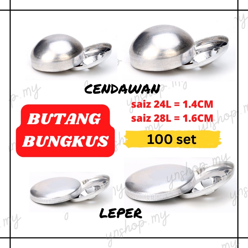 Mould Butang Bukit / Leper 20L 22L 24L 28L TANPA MESIN Fabric Button ...