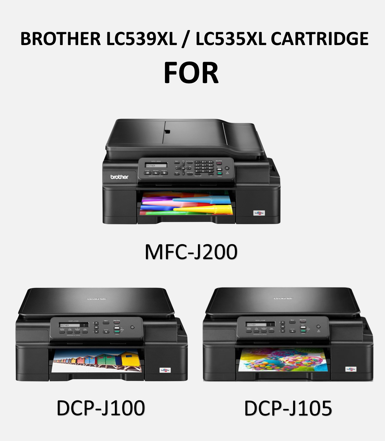 Brother Original Genuine Ink Cartridge LC539XL LC535XL For DCP-J100 DCP ...