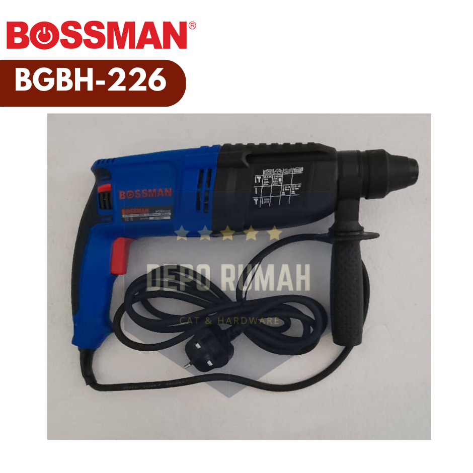 BOSSMAN 900W BGBH-226 3 MODE ROTARY HAMMER DRILL GERUDI UNTUK TEBUK ...