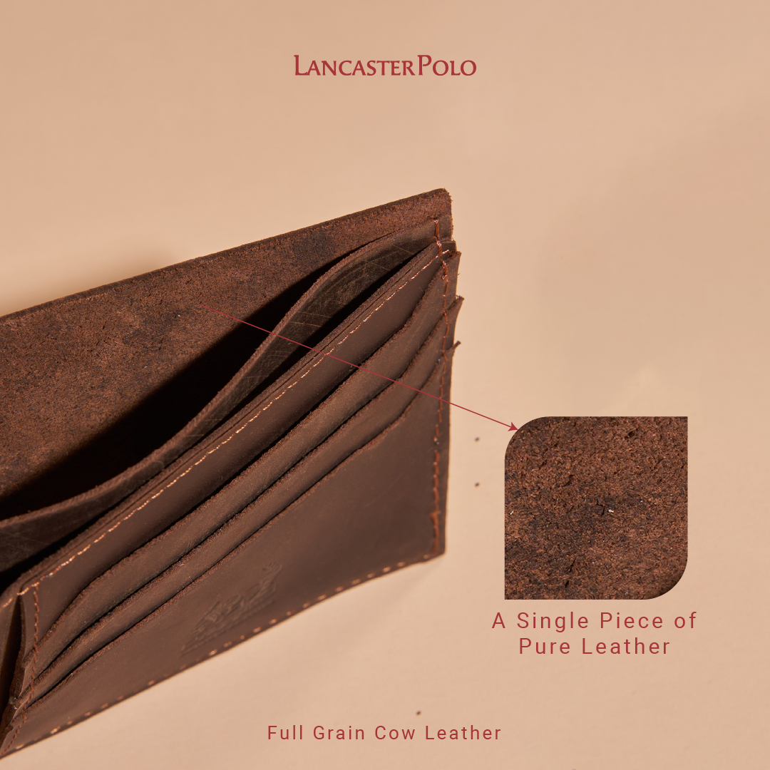 Lancaster Polo Full Grain Crazy Horse Leather Bifold Wallet – PWB 1669/ ...