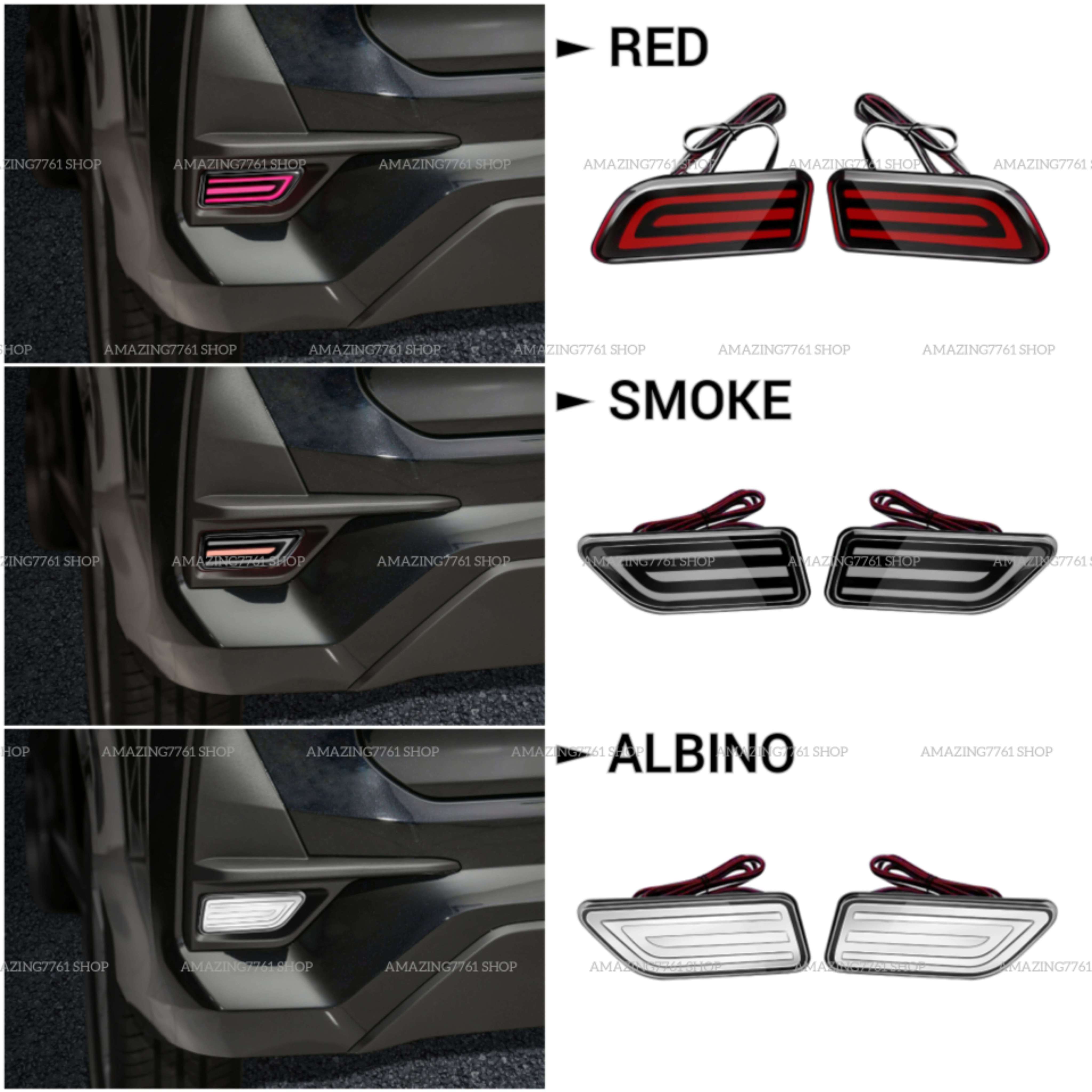 AMAZING NEW ALZA 2022-2023 3IN1 FUNCTION CAR REAR BUMPER REFLECTOR LED ...