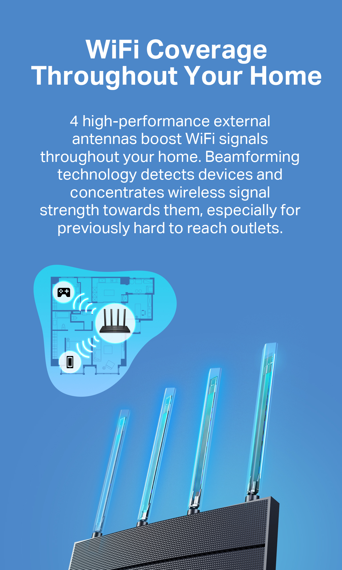 TP-Link Easymesh AX1500 Dual Band Gigabit Wireless WiFi 6 Router Archer ...