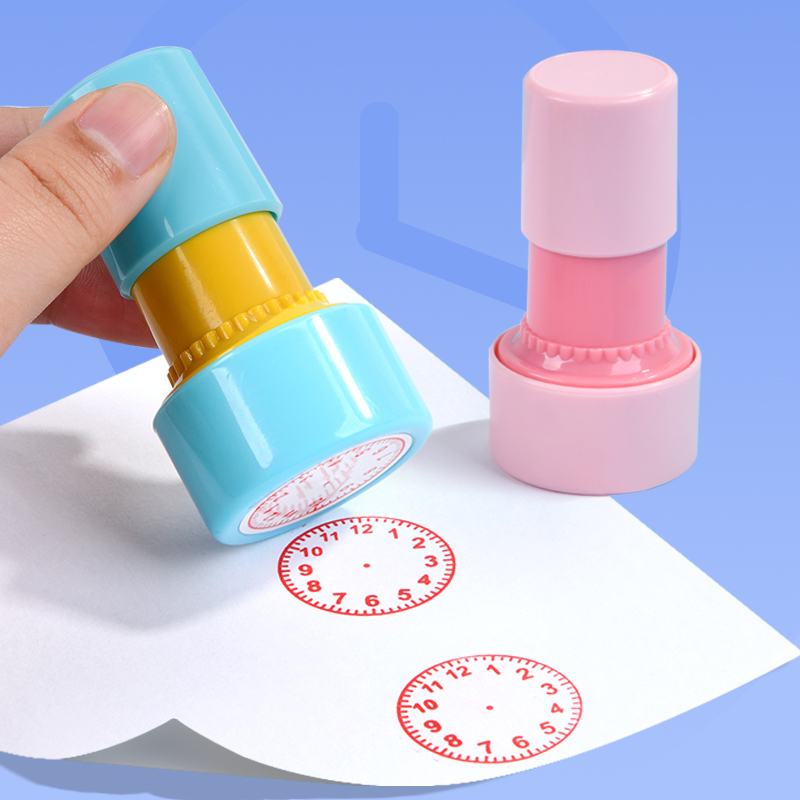 Clock Stamp Time Teaching Aids Stamps Learning Belajar Masa Jam Bahan ...