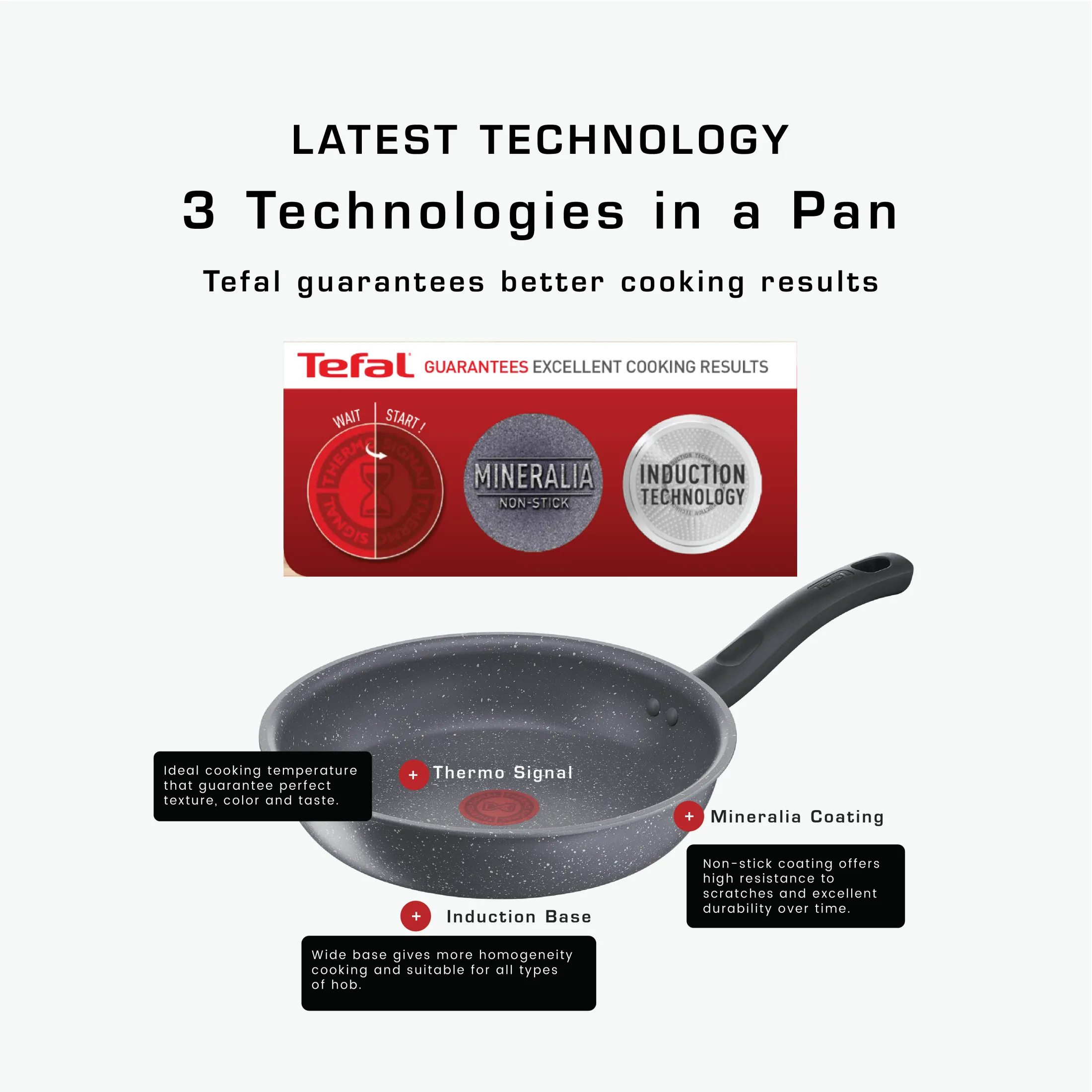 Tefal Non Stick Natura Deep Frypan Wokpan 24-32cm | B22665 B22694 B22606 (Kuali Big Fry Pan Deep ...