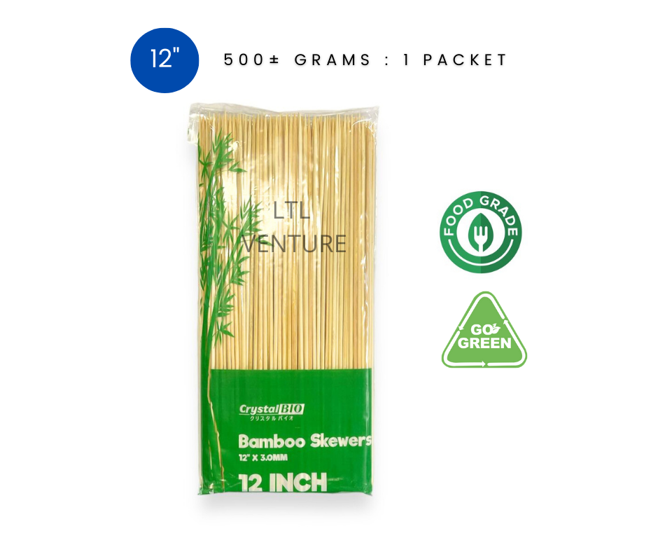 8"/10"/12" Inch Bamboo Skewer/BBQ Stick/Batang Lidi Satay/Kayu Cucuk ...