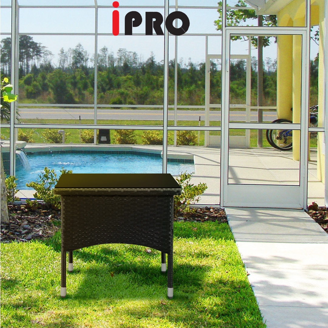 IPRO Outdoor Table Rattan Garden Balcony Table Meja Rotan Meja Taman ...