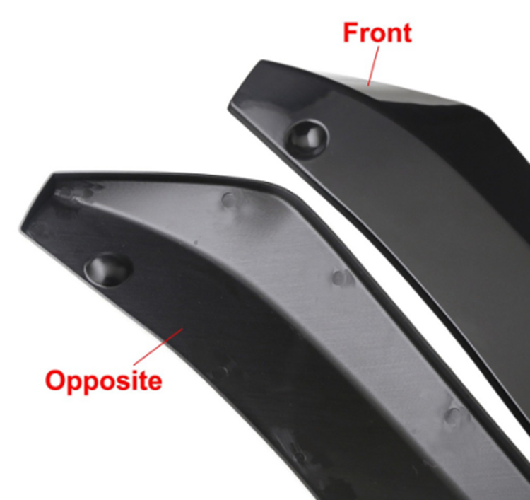 Car Universal Rear Bumper Lip Diffuser Winglet Wings Anti-crash ...
