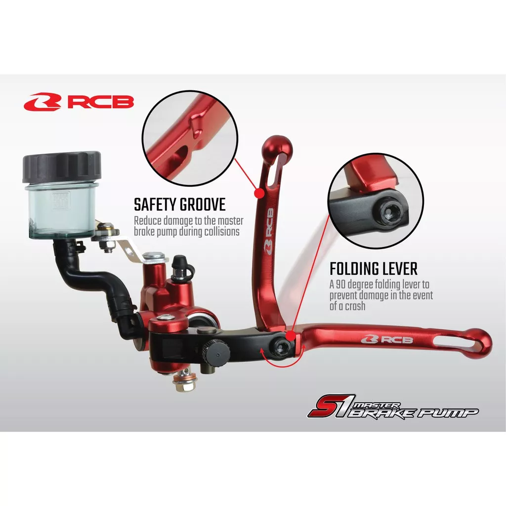 RCB Original S1 Forged Master Brake Pump Clutch Lever Perch Left ...