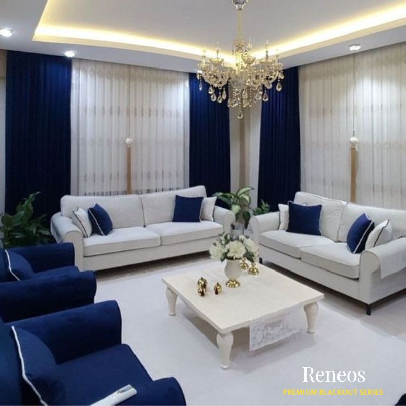 RENEOS Premium 99% Blackout Curtain 250cm Height Window Langsir Sliding ...