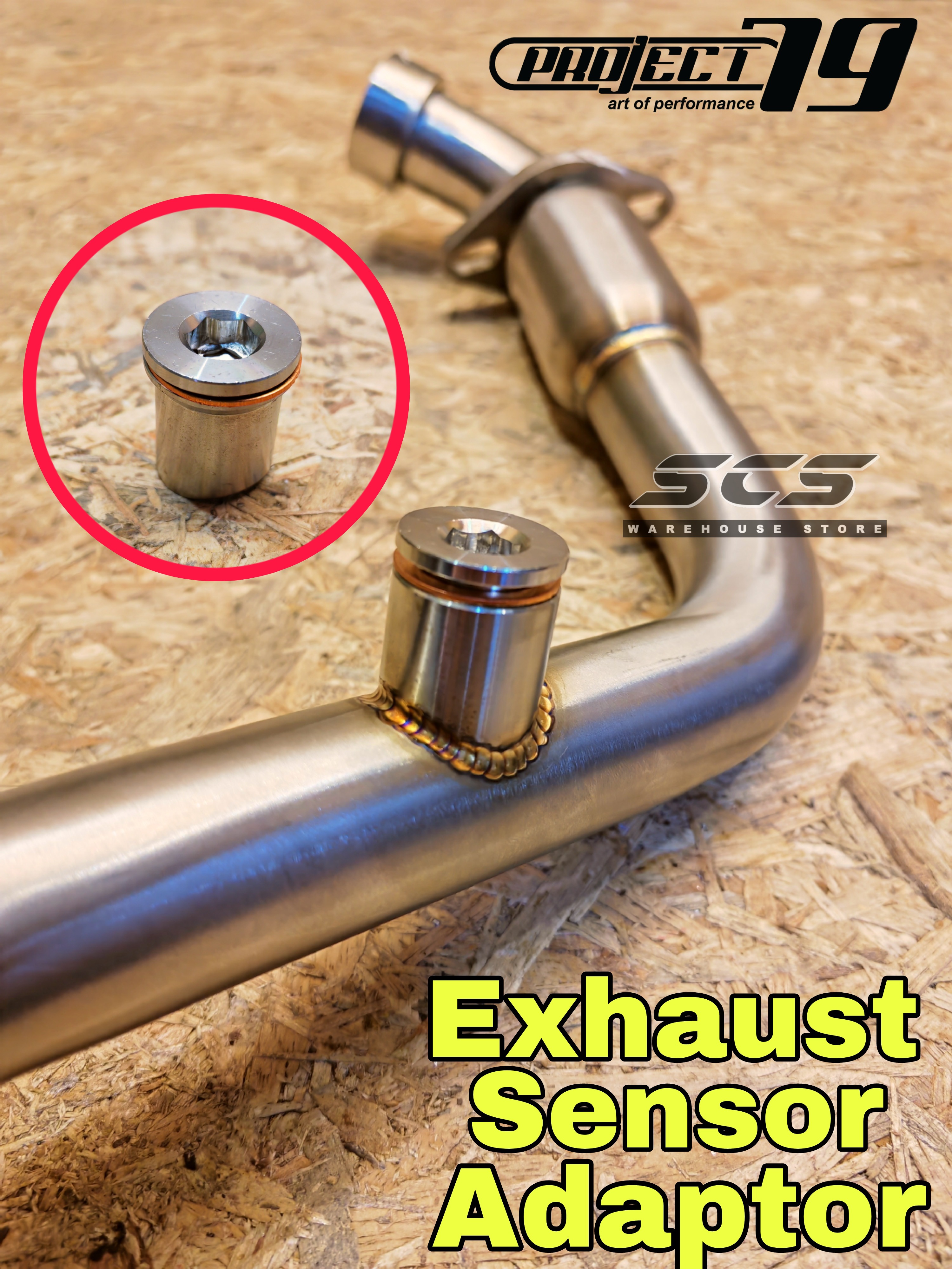 Stainless Steel Exhaust Oxygen O2 Sensor Adapter Universal RS150 R15 ...