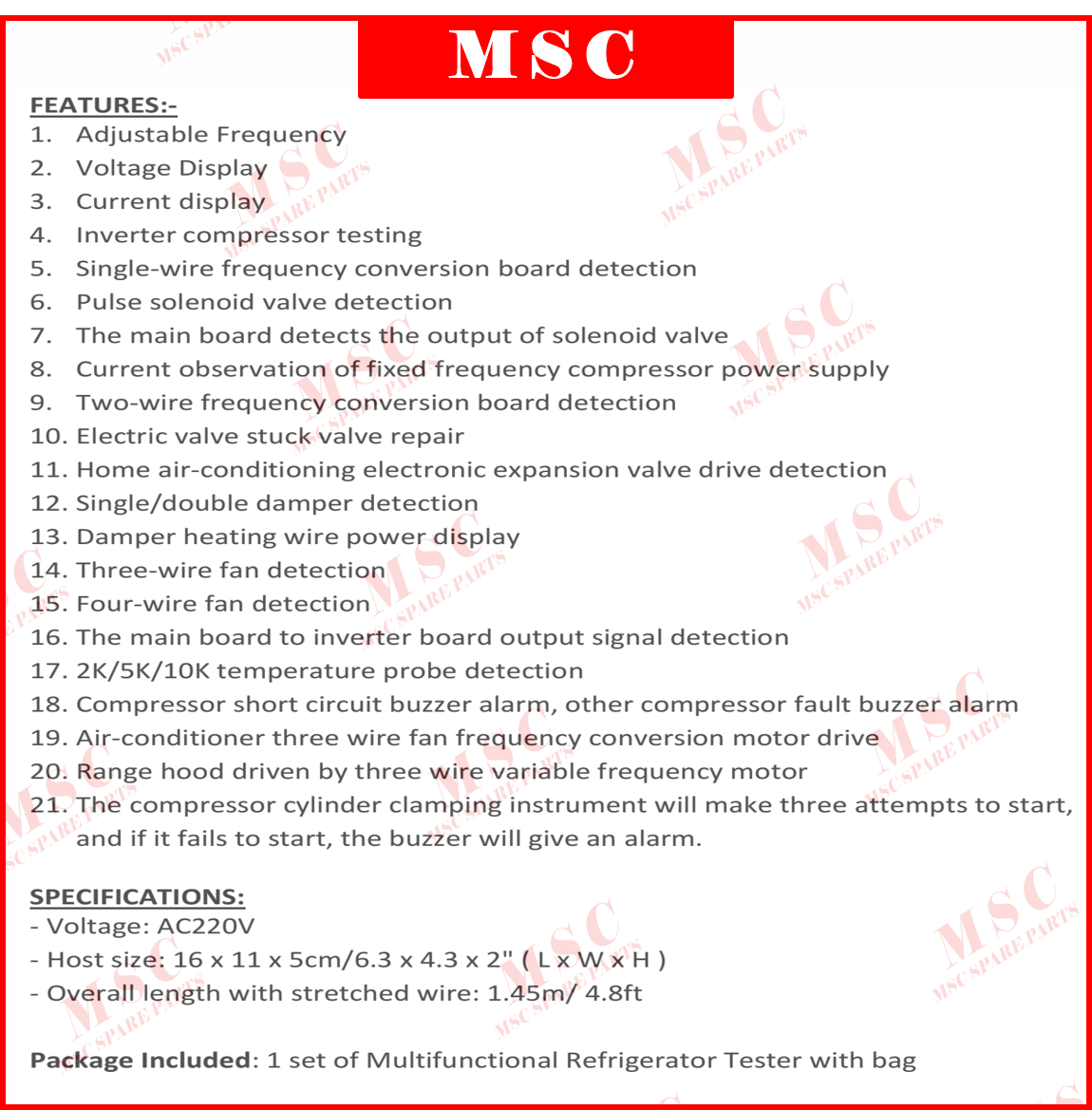 Multifunctional Inverter Refrigerator Detector Inverter Refrigerator ...