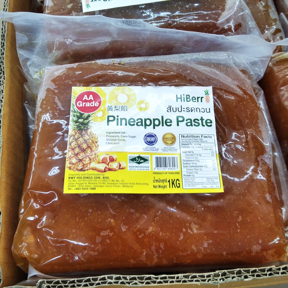 BWY HiBerri Grade AA Thailand Pineapple Paste Pes Nenas 1kg EXP11/2025 ...
