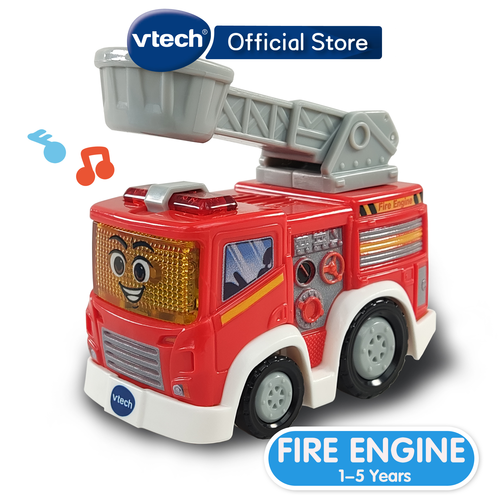 VTech Fire Engine Musical Vehicle Moveable Ladder Toys vehicle Car Toys ...