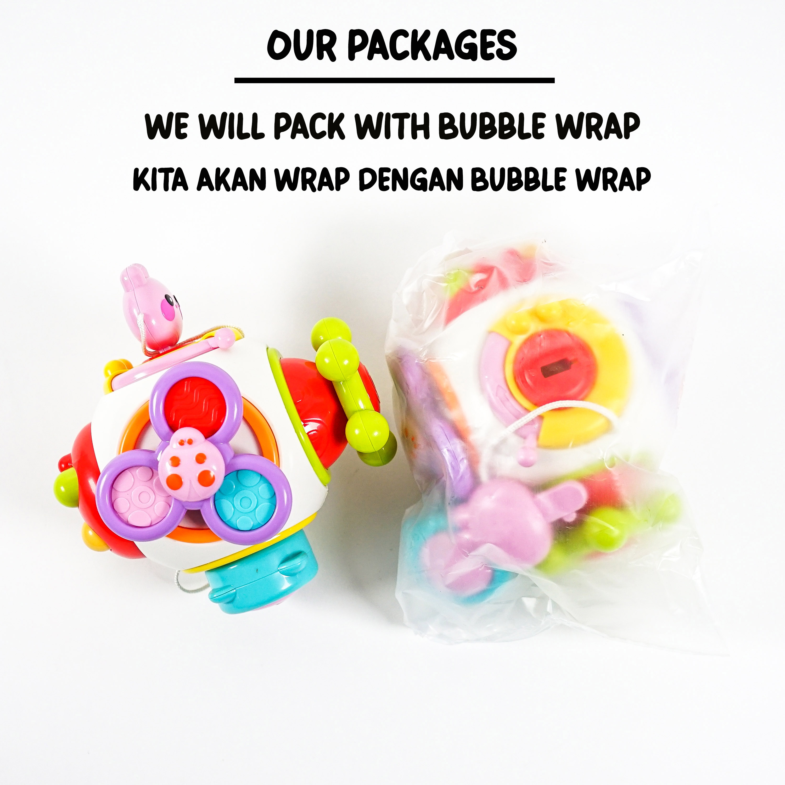 6 In 1 Baby Finger Busy Cube Toys Pull String Sensory Toys Mainan ...