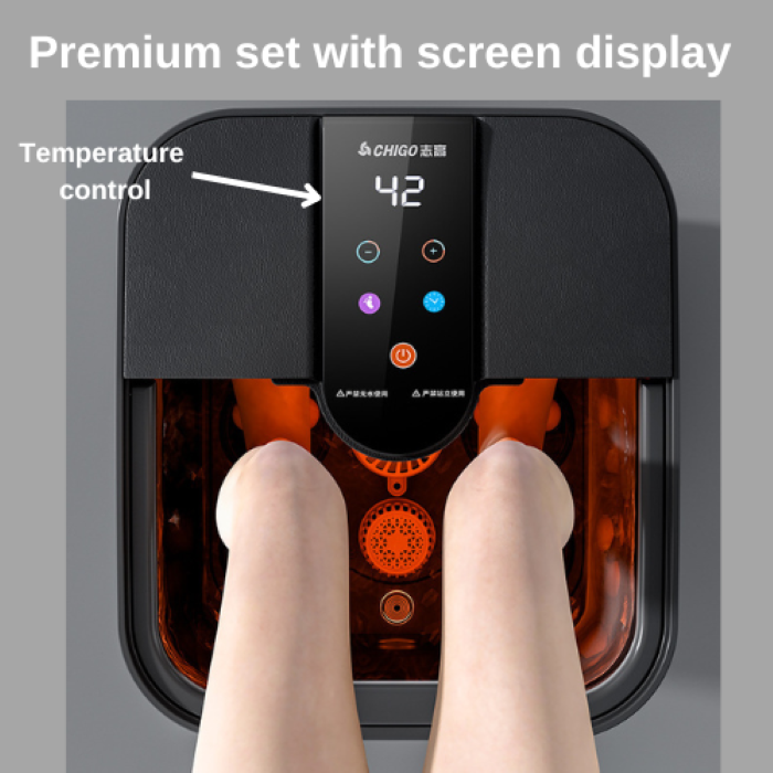 Foot Massage Machine Auto Heat Foot Spa Machine Foot Bucket Foot Bath ...