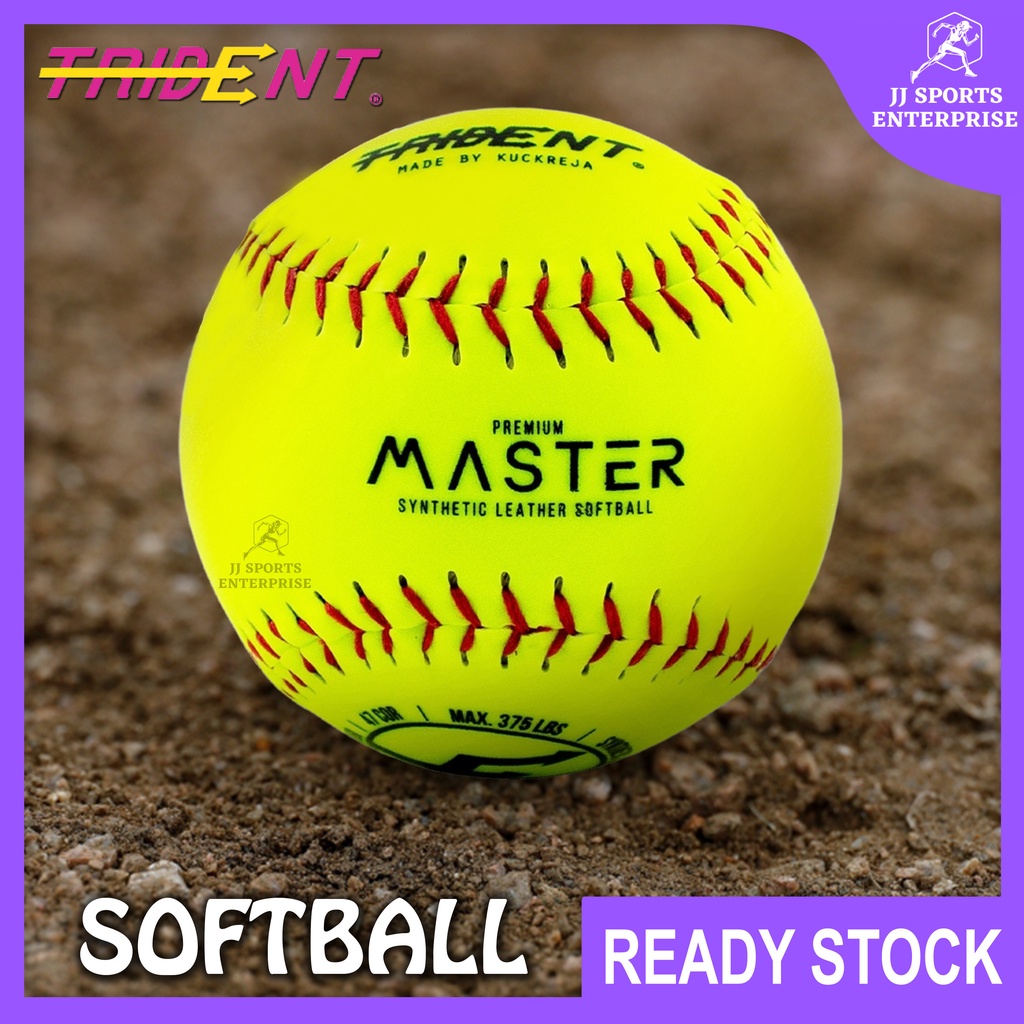 Trident Softball Ball Softballs Bola Sofbol Match Training Trident ...