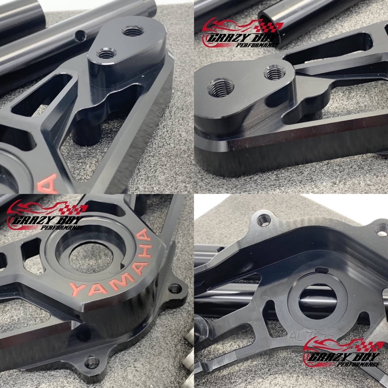 YAMAHA X1R CNC ALLOY HANDLE BAR CROWN SET HANDLE BAR X1R CNC【SILVER ...