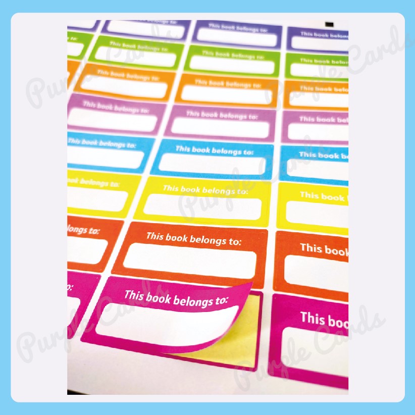 Sticker This Book Belongs To Label | Shopee Malaysia