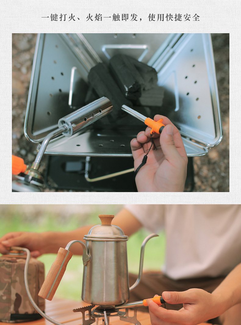 Portable Electronic Ignitor Outdoor Camping Gas Stove Lighter Spark ...