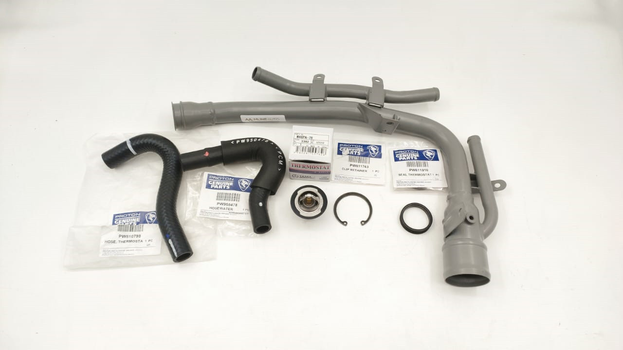 PW911365 WATER PUMP PIPE COMPLETE SET WITH THERMOSTAT PROTON SAGA FL ...