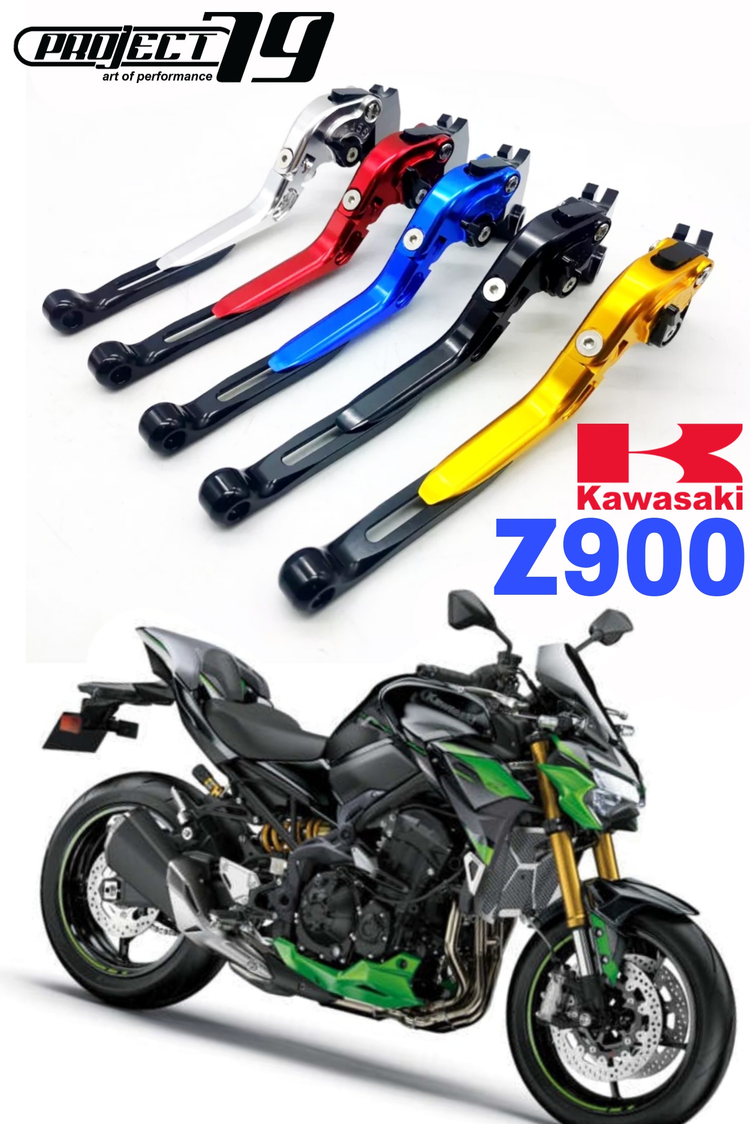 Project79 Kawasaki Z900 Brake Clutch Lever Set Adjustable Accessories ...