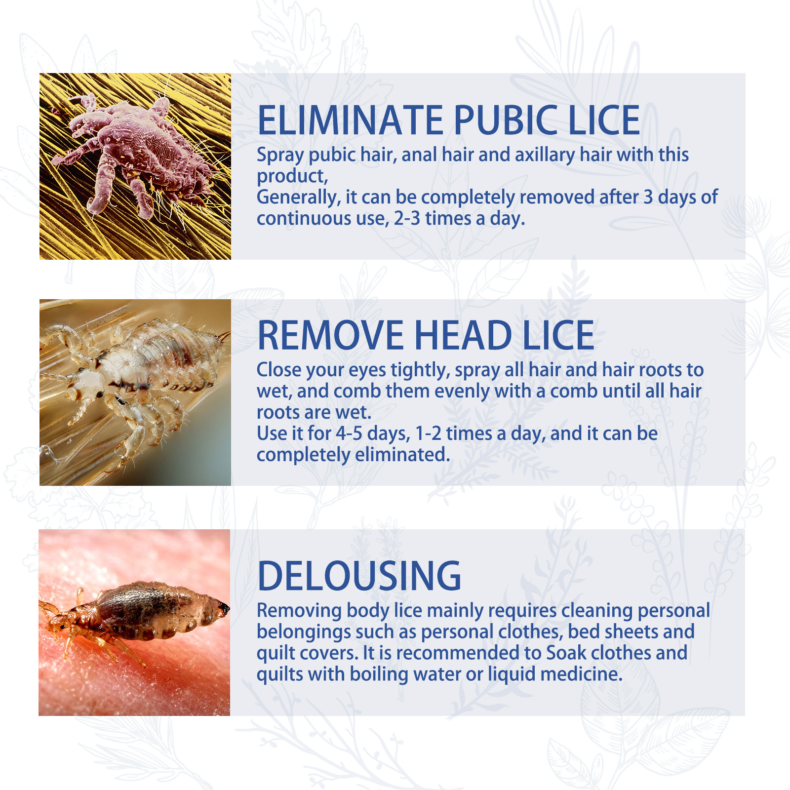 Spray Ubat Kutu Kepala Sangat Berkesan / Head Lice Spray Organik / Ubat ...