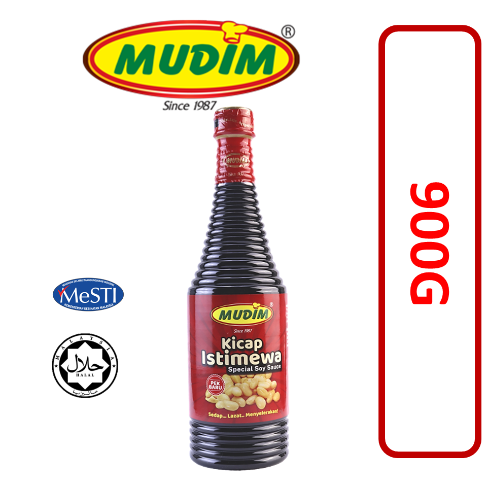 NEW MUDIM Kicap Istimewa 450ml / 900ml Soy Sause MUDIM Sos Cili Pedas ...