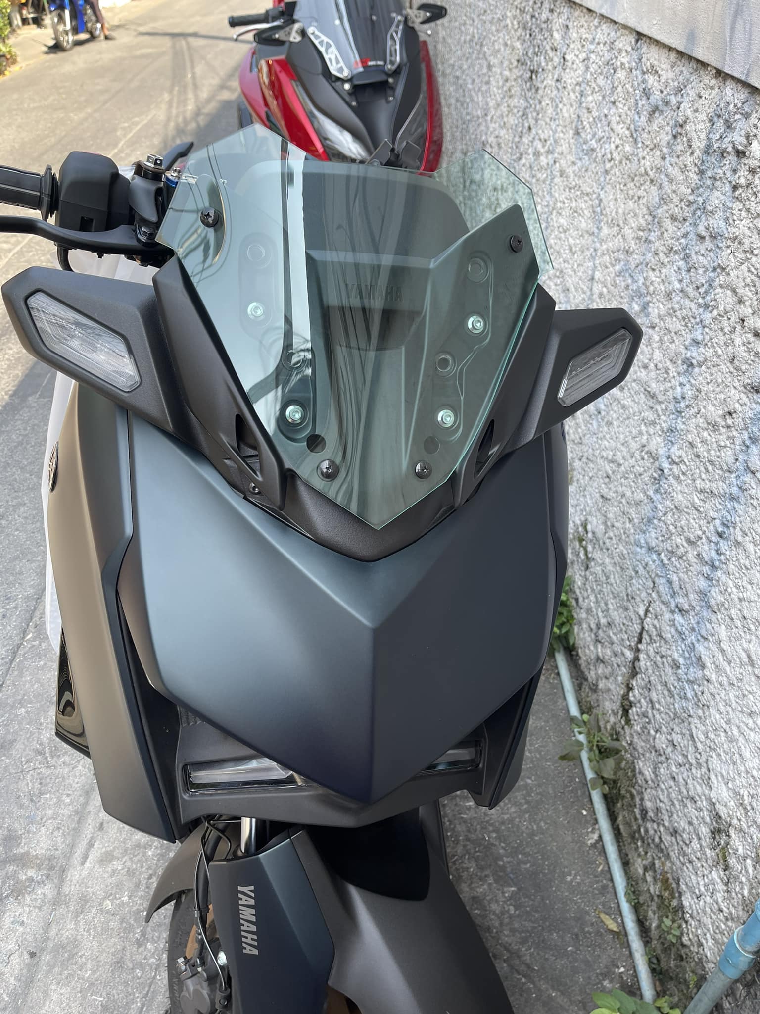 Xmax V2 Batman Windshield Tanduk Version Yamaha Xmax 2023 windshield ...