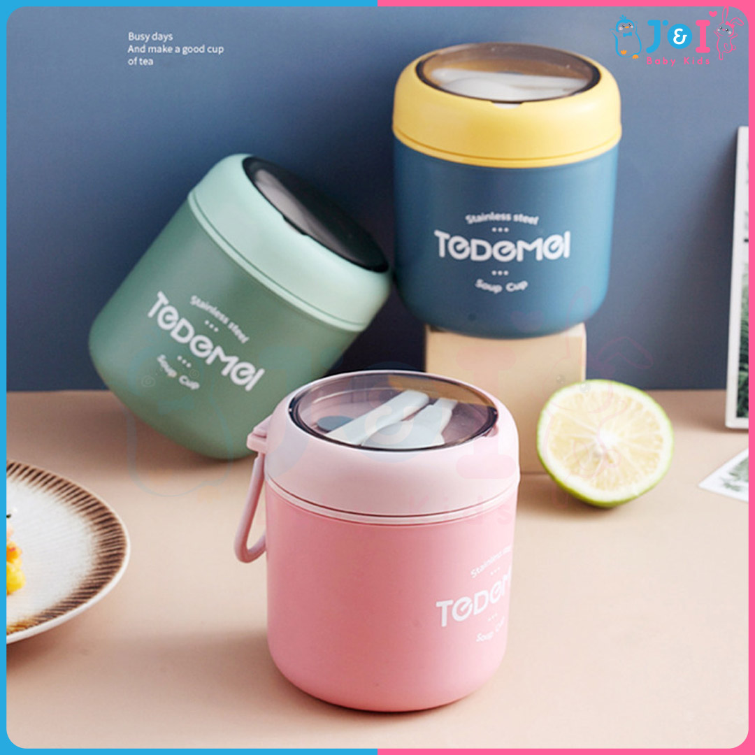 530ml Stainless Steel Thermal Insulator Food Jar Flask Jar Thermal Food ...