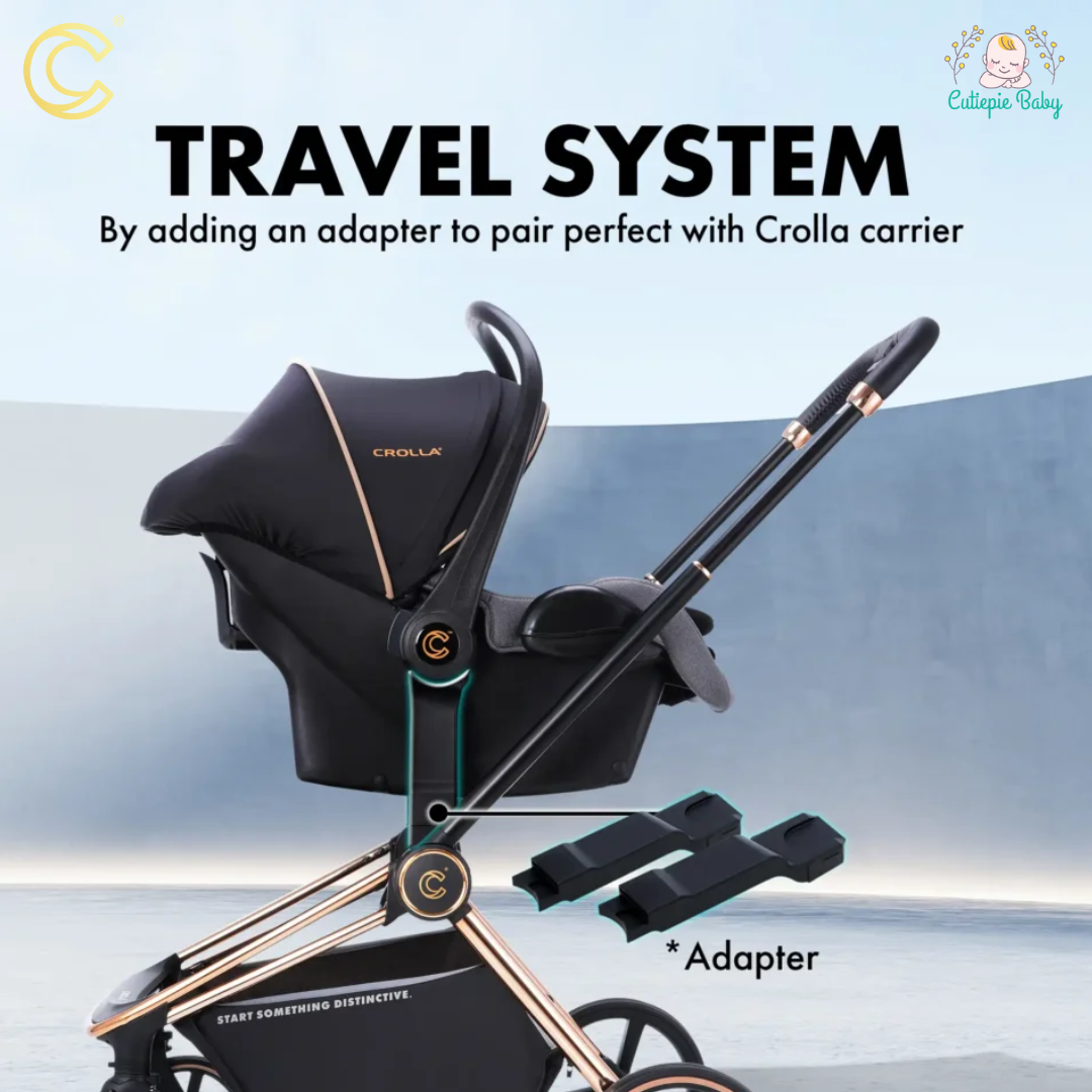 Crolla Flexxi Two Way Facing Stroller - Metallic Gold (Birth to 22kg ...
