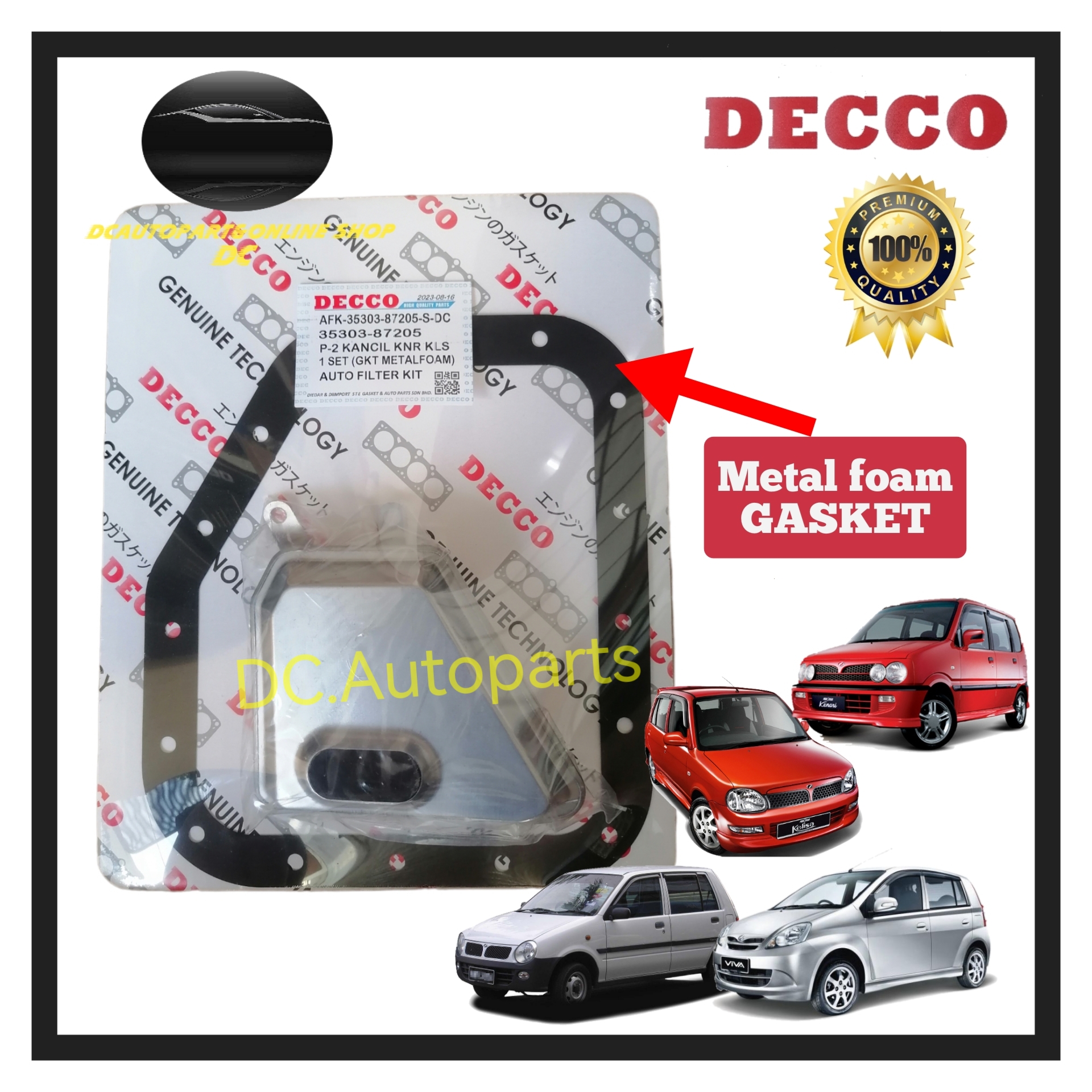 (METAL FOAM) AUTO FILTER KIT SET PERODUA KANCIL , KELISA , KENARI ...