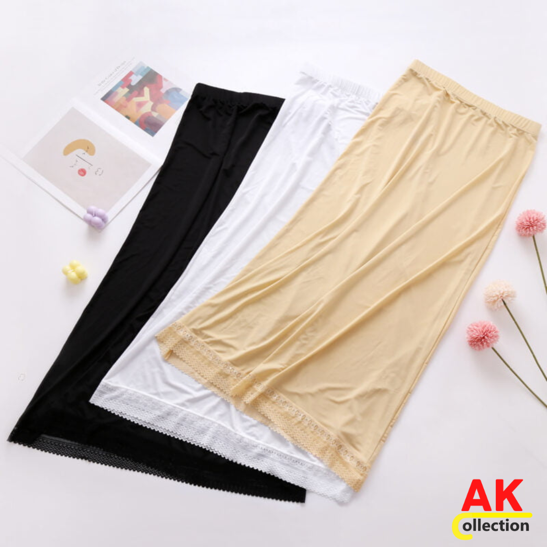 Women Innerwear Long Skirt Adults/ Kain Dalam Perempuan Wanita Panjang ...