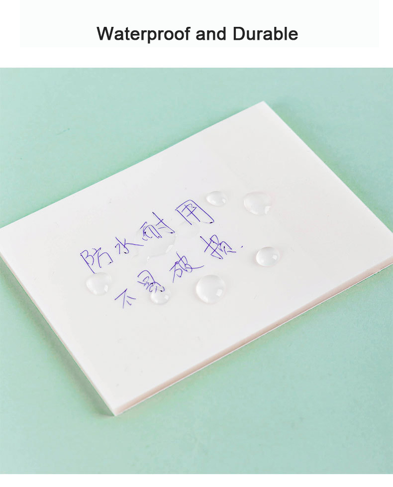 Transparent Sticky Notes Waterproof 50 Sheets Clear Waterproof Memo Pad ...