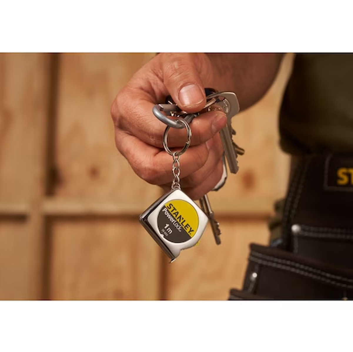 BRANDED 39-055 STANLEY 1m Powerlock KeyCHAIN MEASURING Tape/TALI UKUR ...